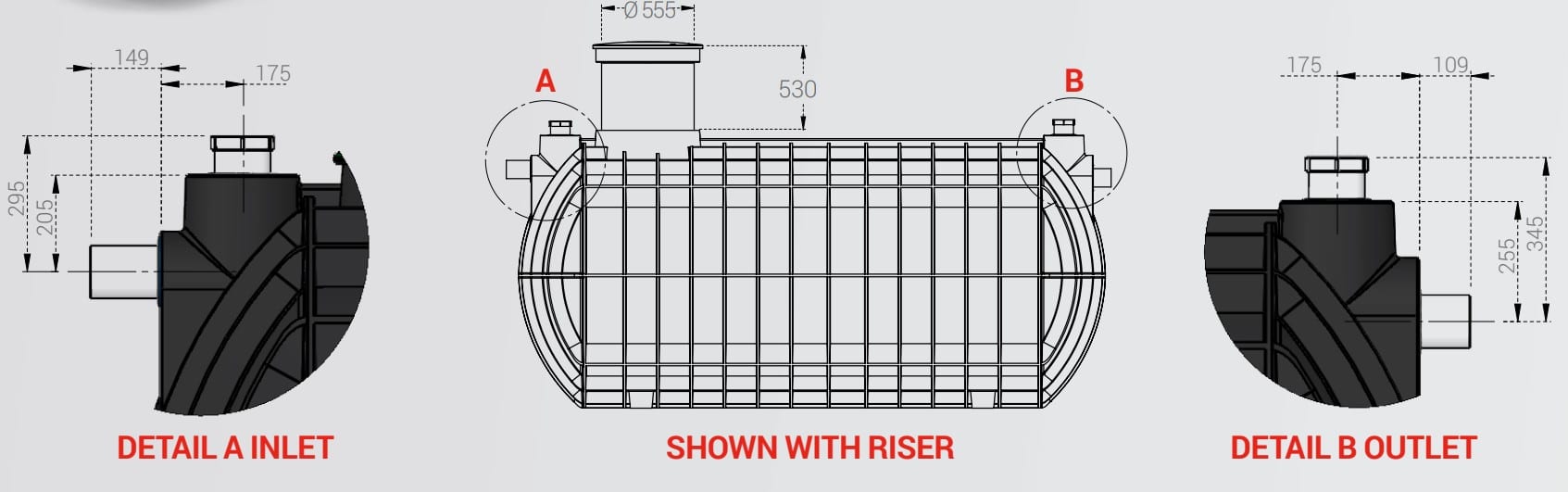 3100 Litre Polymaster Septic Tank | Water Tanks Melbourne - ASC Water Tanks