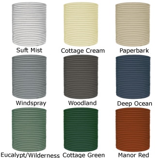 colorchart | Water Tanks Melbourne - ASC Water Tanks