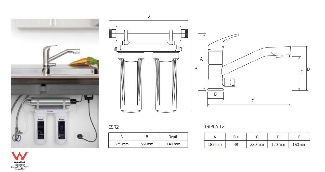 esr2-t2 dimensions | Water Tanks Melbourne - ASC Water Tanks