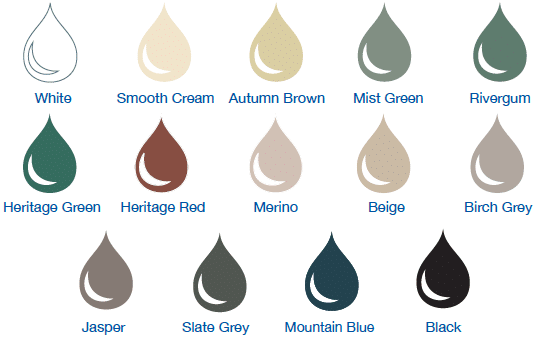 poly-colours | Water Tanks Melbourne - ASC Water Tanks