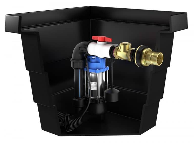 ASC 75L Tight Access Stormwater Pit and D25VAMAG 165L/min Drainage ...