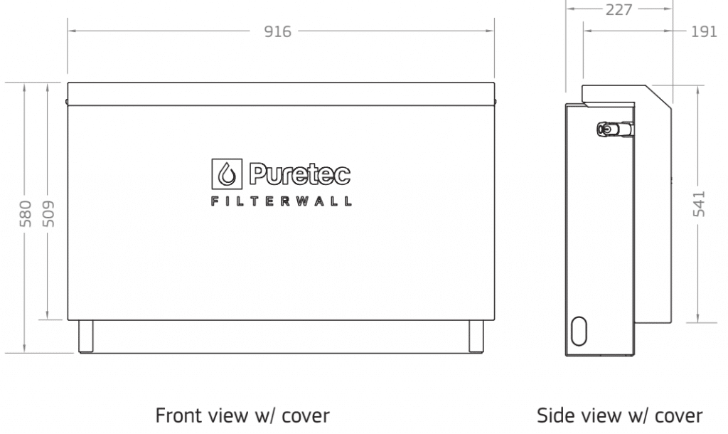 Puretec FilterWall-F4 freestanding 3 Stage Whole House Filtration ...