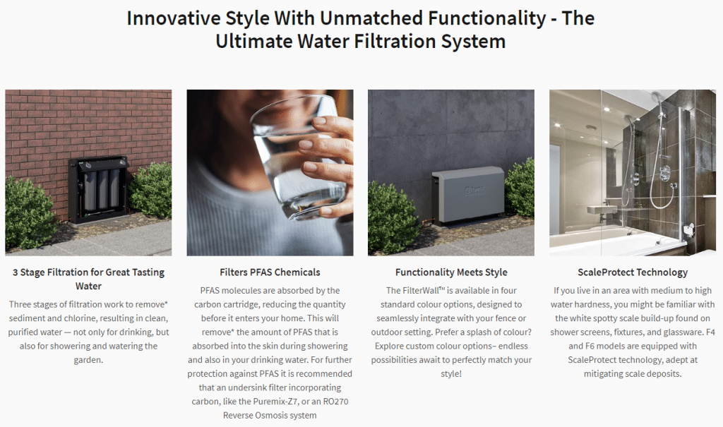 Puretec FILTERWALL-F6 freestanding 3 Stage Whole House Filtration ...